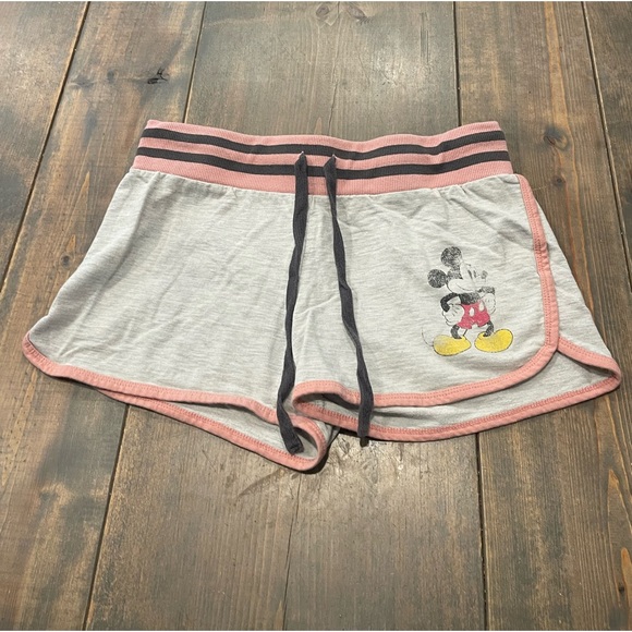 Disney | Bottoms | Disney Parks Girls Youth Mickey Mouse Gray Pink ...